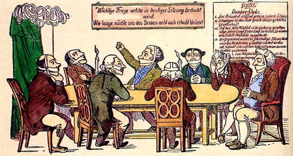 club-der-dichter-und-denker-karikatur-1819 - Stadt Butzbach