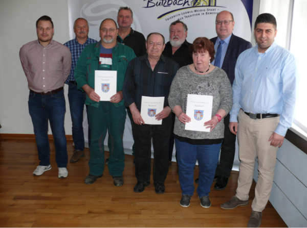 Dienstjubiläum und Verabschiedung langjähriger städtischer Mitarbeiter ...